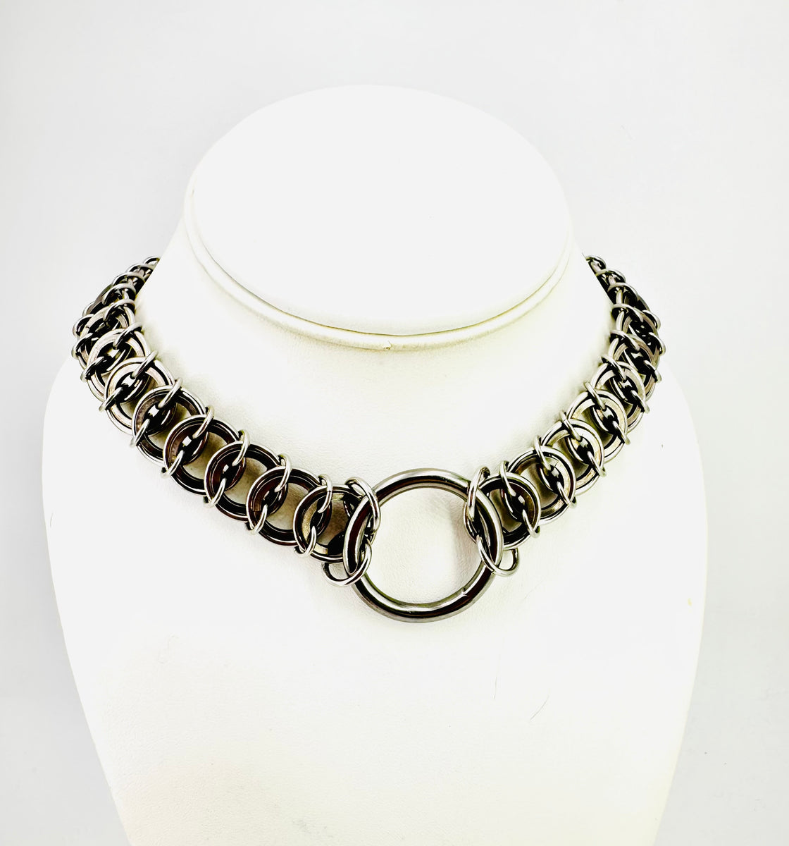 Stainless Steel Chainmaille Collar – Foxy Feisty Redhead